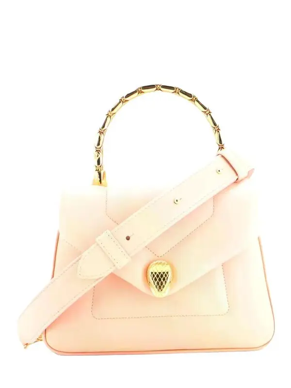 BVLGARI Serpenti Reverse Top Handle Bag - Pink