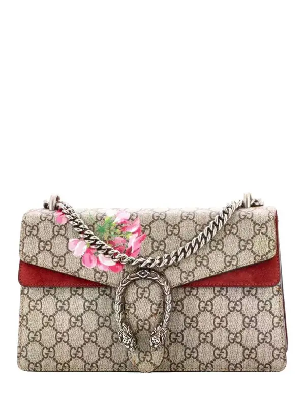 Gucci Dionysus Blooms Print Gg Coated Canvas Small Shoulder Bag - Brown