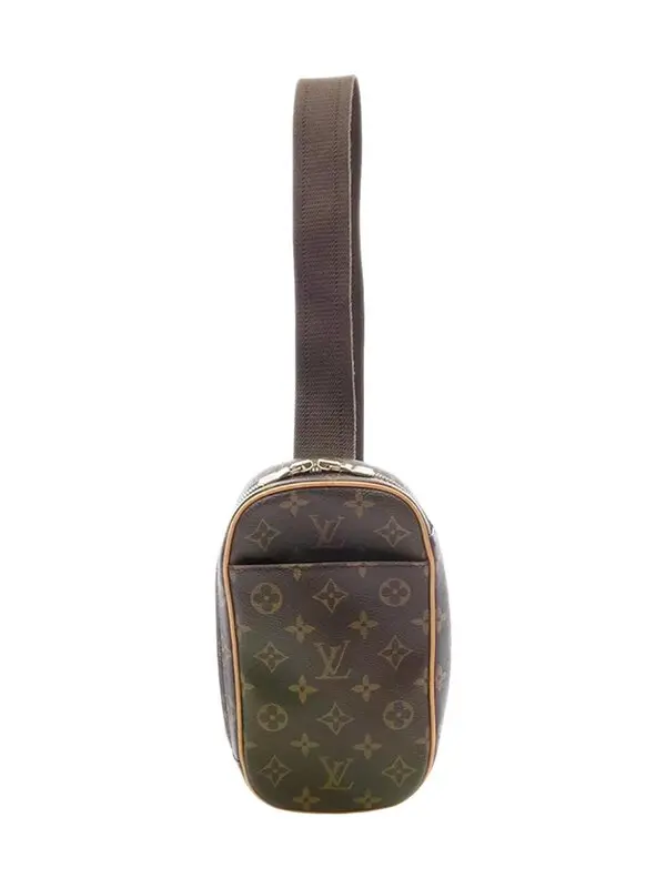 LOUIS VUITTON 2001 Monogram Pochette Gange Crossbody Bag - Brown