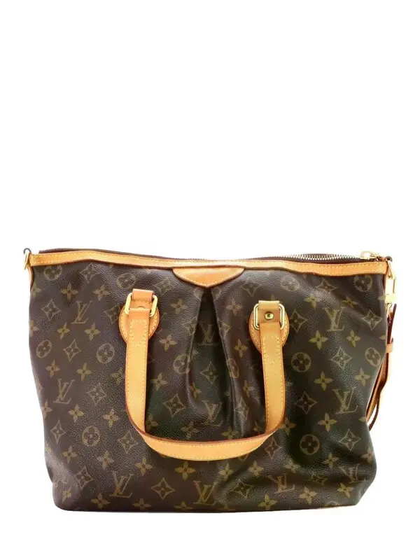 LOUIS VUITTON Palermo Handbag Monogram Canvas Pm - Brown