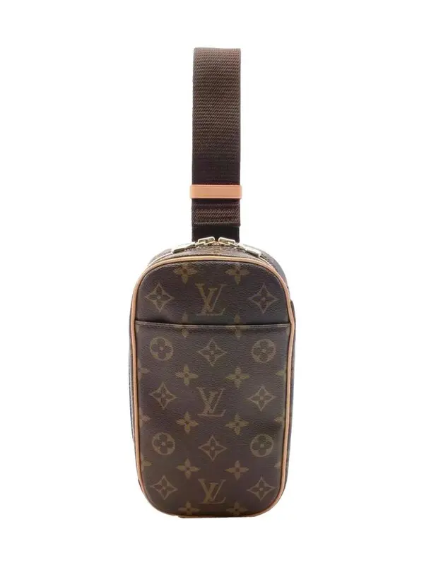 LOUIS VUITTON 2004 Monogram Pochette Gange Crossbody Bag - Brown