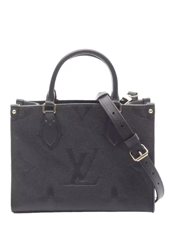 LOUIS VUITTON 2021-2026 Monogram Empreinte Onthego Pm Satchel - Black