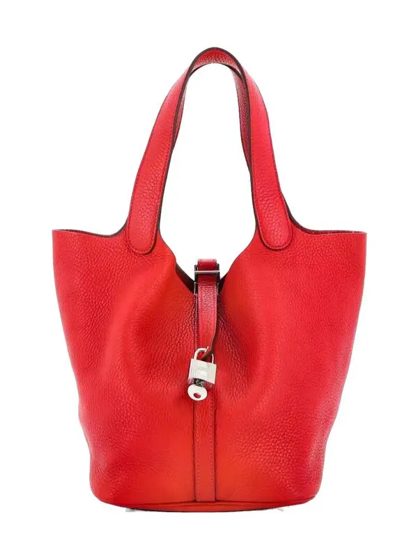 Hermès Picotin Lock Mm Bucket Bag - Red