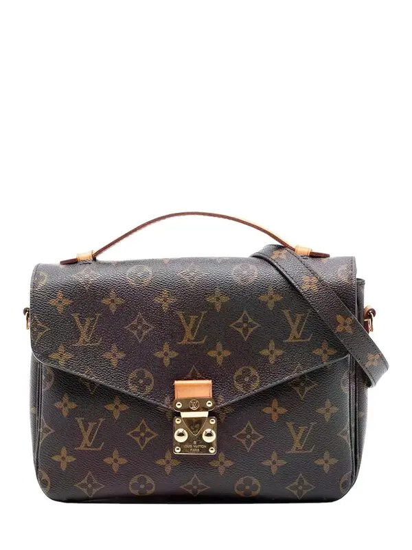 LOUIS VUITTON 2016 Monogram Pochette Metis Satchel - Brown