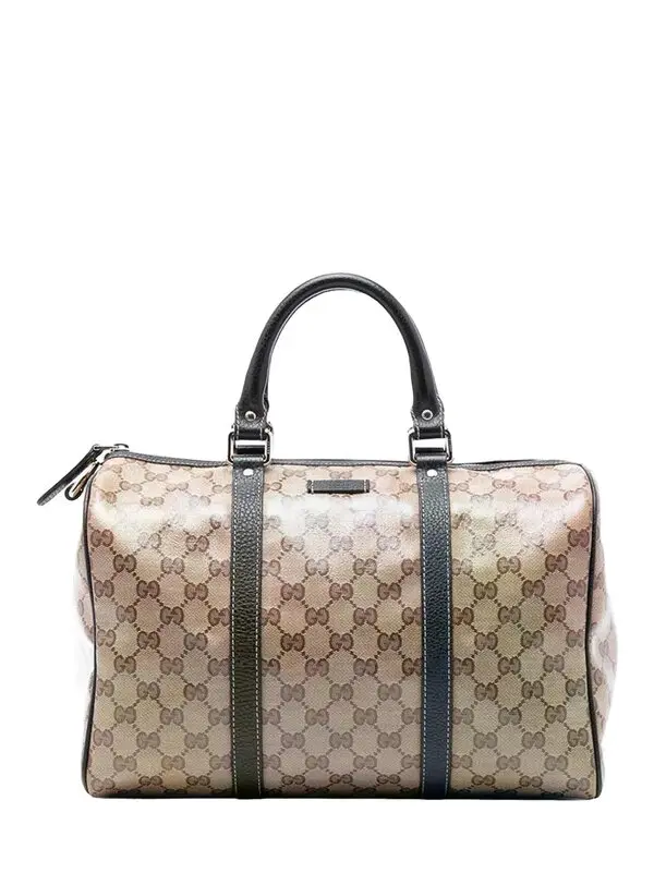 Gucci Gg Crystal Joy Boston Bag - Brown