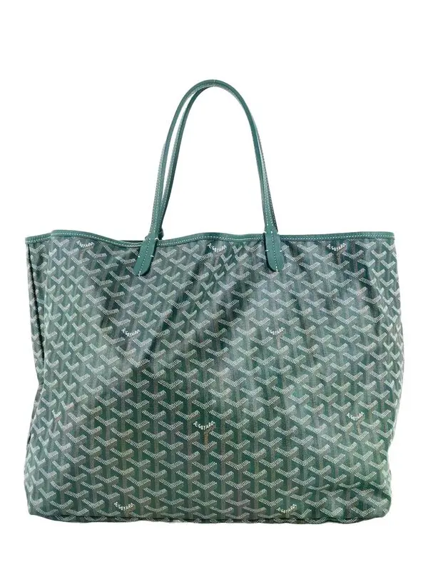 Goyard Saint Louis Coated Canvas Gm Tote Bag - Green