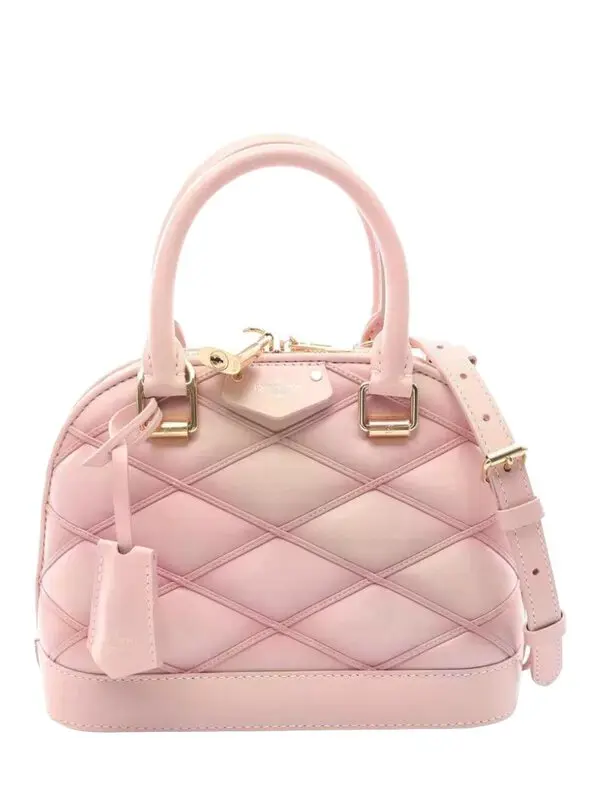 LOUIS VUITTON Leather Malletage Alma Bb Satchel - Pink