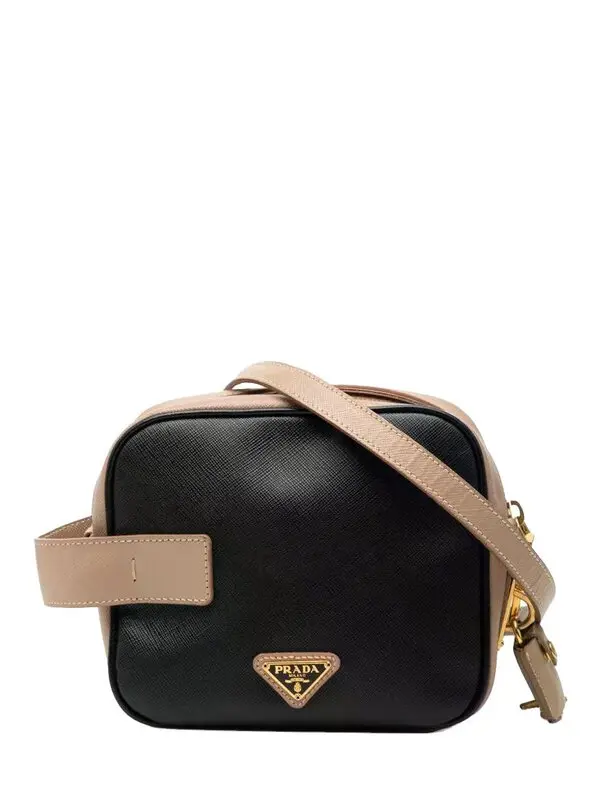 Prada Mini Saffiano Lux Satchel - Brown