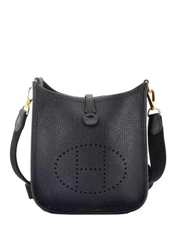 Hermès Evelyne Tpm Crossbody Bag Clemence Leather - Black
