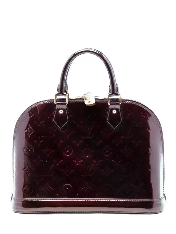LOUIS VUITTON 2012 Monogram Vernis Alma Pm Handbag - Purple