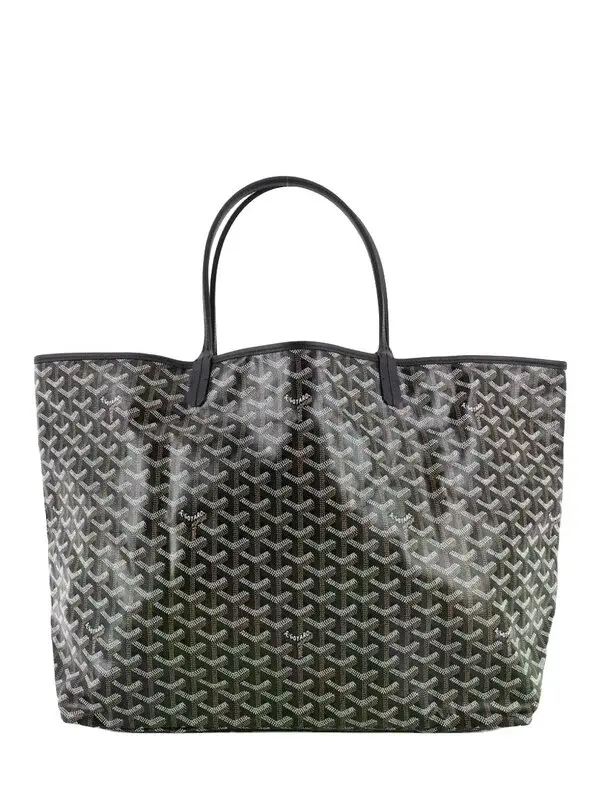 Goyard Saint Louis Coated Canvas Gm Tote Bag - Black