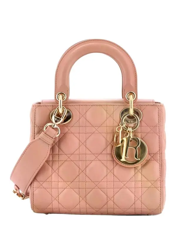 Dior My Abcdior Lady Bag Cannage Quilt Lambskin - Neutrals