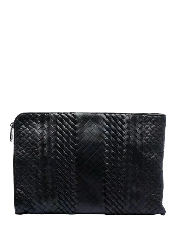 Bottega Veneta Nappa Intrecciato Document Case - Black