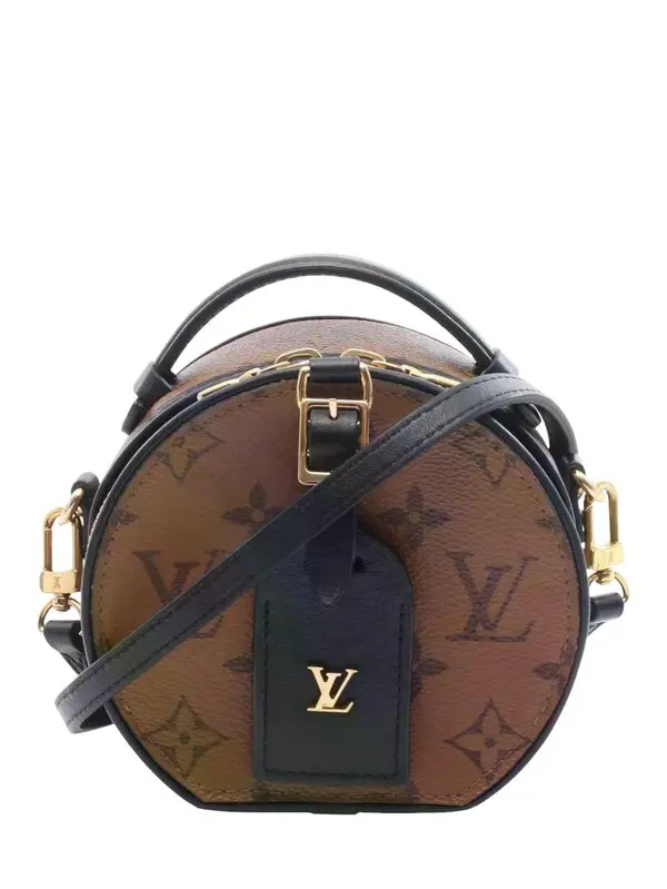 LOUIS VUITTON Monogram Reverse Mini Boite Chapeau Satchel - Brown