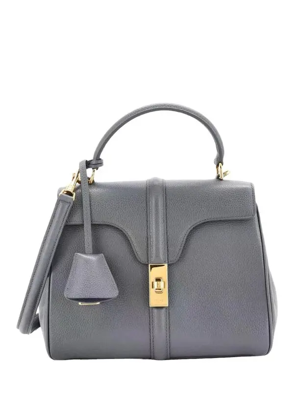 Celine 16 Top Handle Small Satchel Bag - Grey