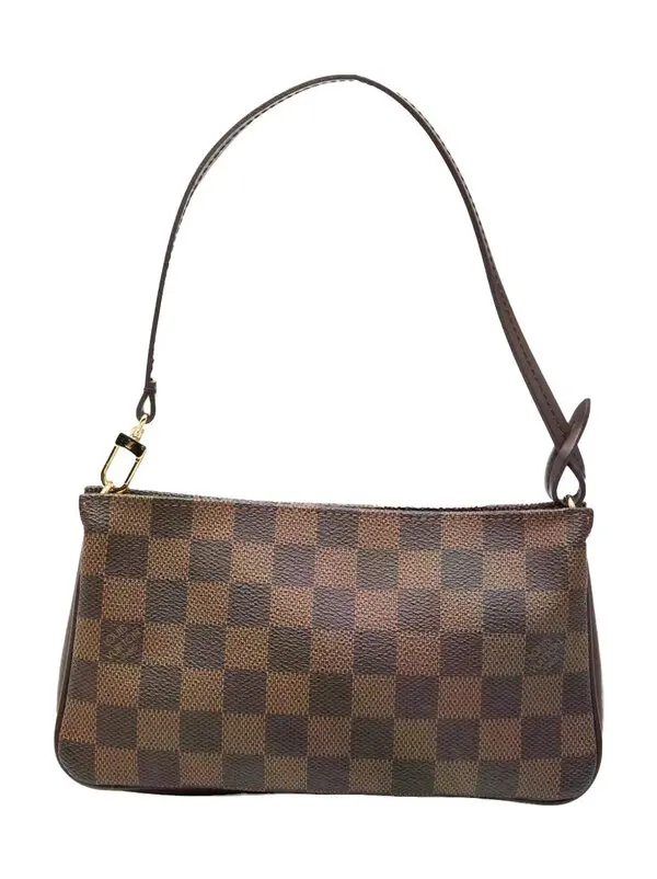 LOUIS VUITTON 2005 Damier Ebene Navona Shoulder Bag - Brown