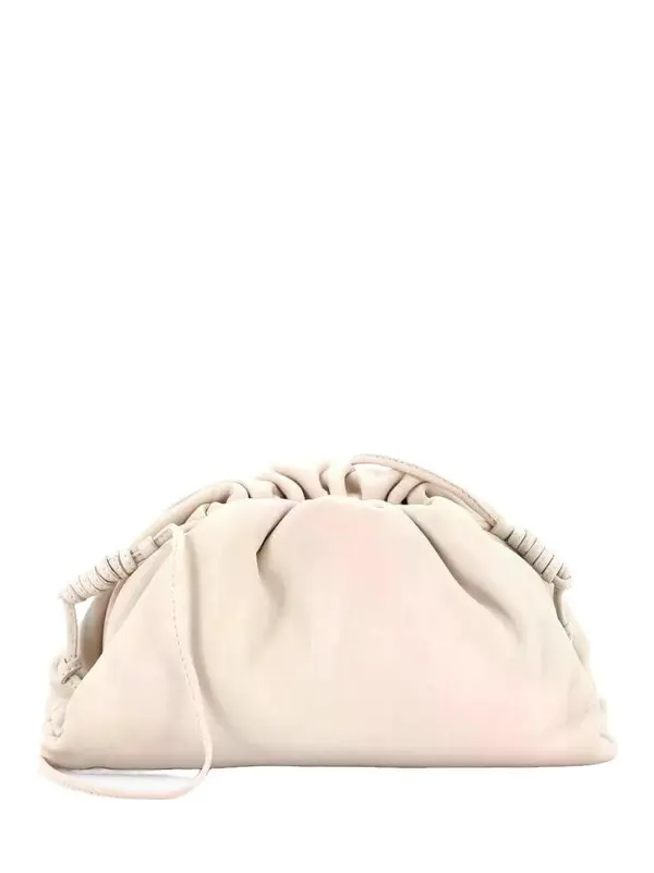Bottega Veneta The Pouch Leather Mini Crossbody Bag - Neutrals