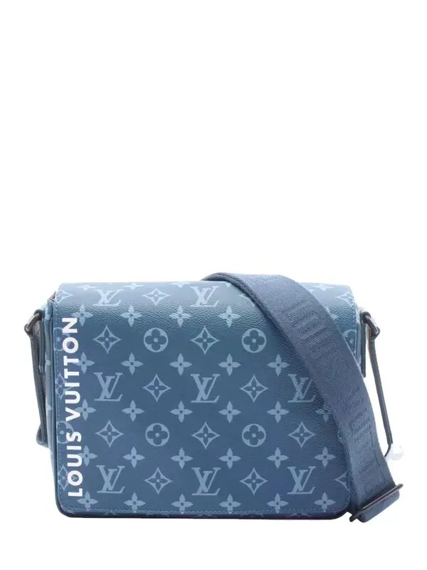 LOUIS VUITTON 2021-2026 Monogram District Pm Crossbody Bag - Blue