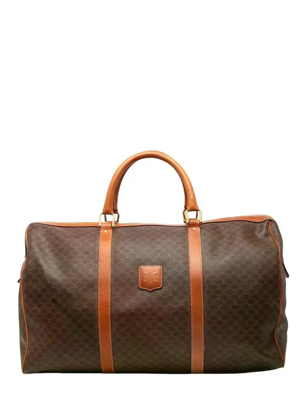 Celine Macadam Coated Canvas Travel Bag - Brown
