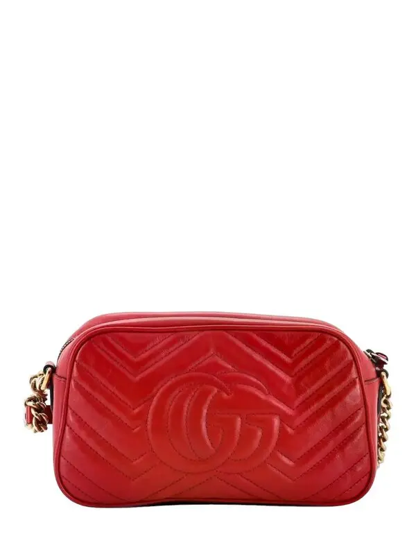 Gucci Gg Marmont Small Shoulder Bag - Red