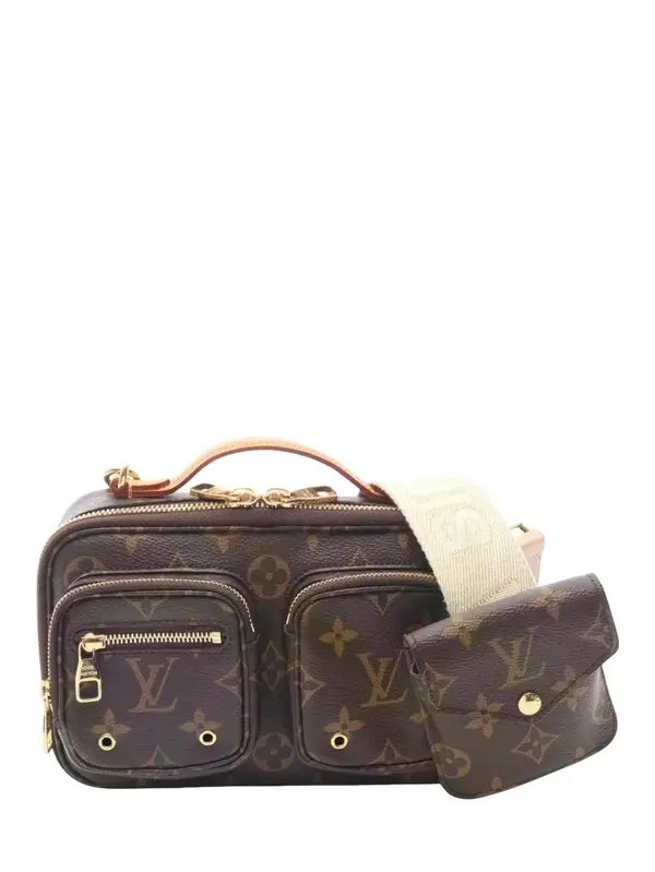 LOUIS VUITTON Monogram Utility Satchel - Brown