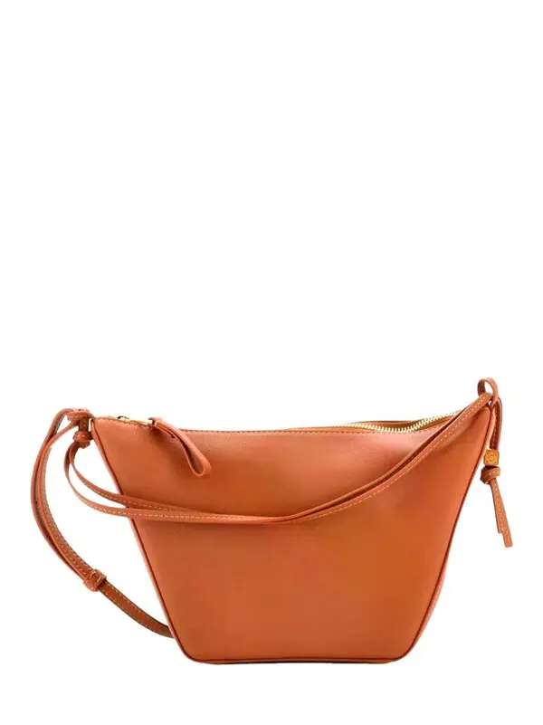 Loewe Hammock Hobo Leather Mini Crossbody Bag - Brown