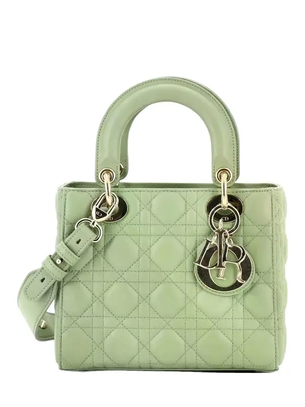 Dior My Abcdior Lady Bag Cannage Quilt Lambskin - Green