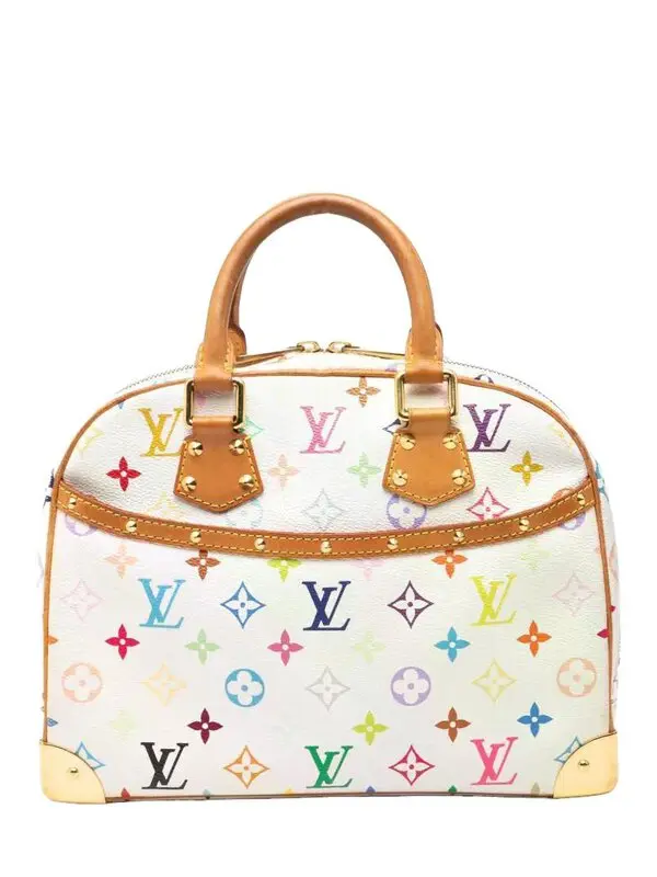LOUIS VUITTON Monogram Multicolore Trouville Handbag - White