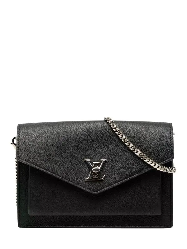 LOUIS VUITTON Mylockme Chain Pochette Crossbody Bag 2018 - Black