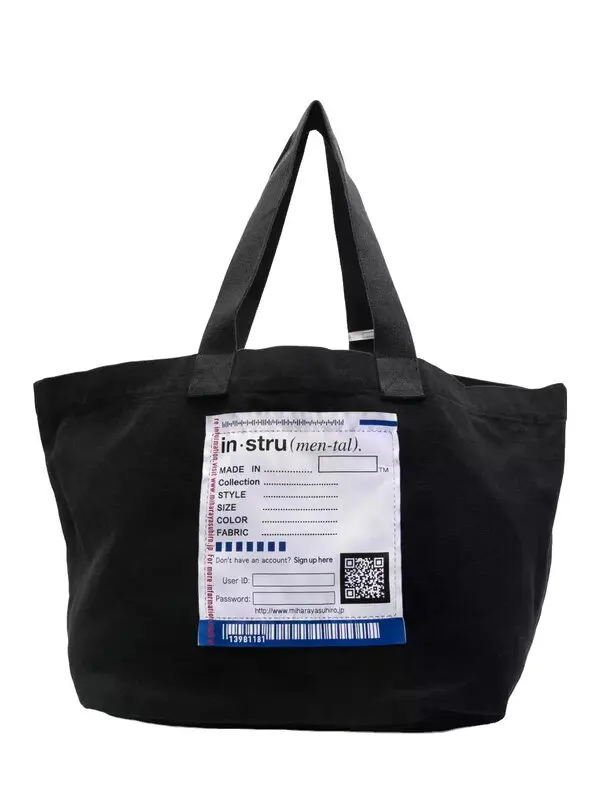 Mihara Yasuhiro Logo-patch Tote Bag - Black