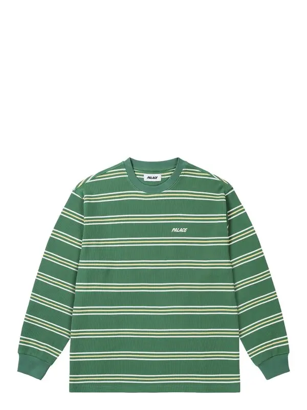 PALACE Trio Stripe Long-sleeve Shirt - Green