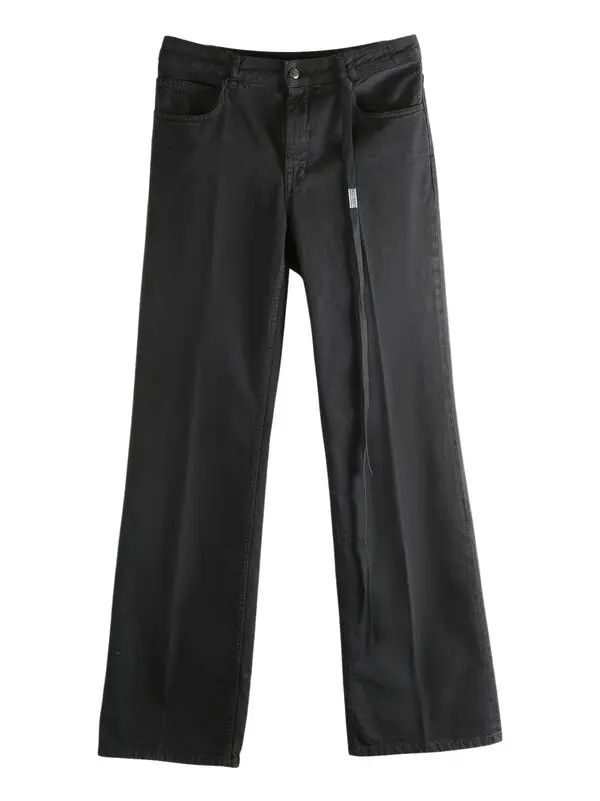 ANN DEMEULEMEESTER Vive Straight Leg Trousers - Black