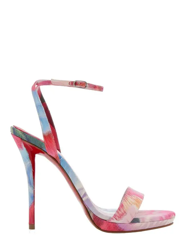 CHRISTIAN LOUBOUTIN Miss Z 120mm Peony Crepe Sandals - Multi