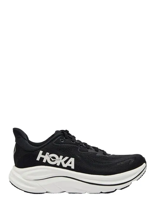 HOKA® Clifton 10 Mesh-knit Sneakers - Black