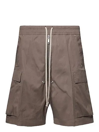 Rick Owens Cotton-blend Cargo Shorts - Dust