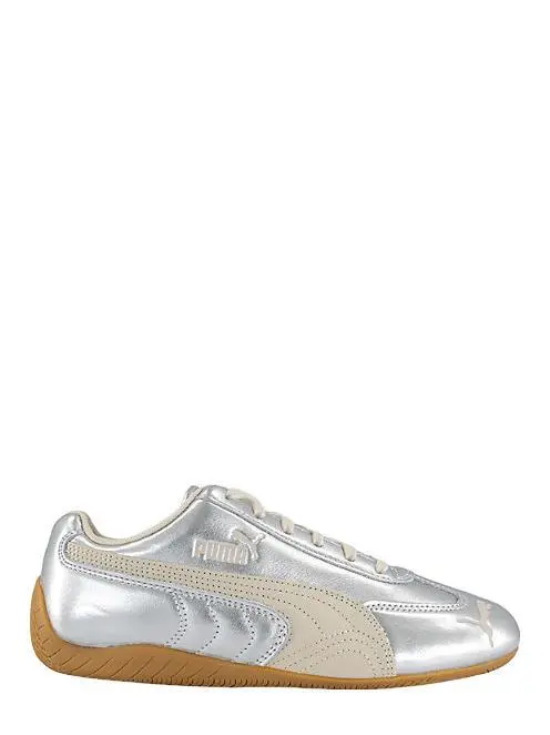 PUMA Speedcat Og Metallic Leather Trainers - Silver Alpine Snow