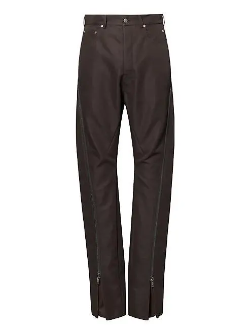 Rick Owens Cotton-blend Trousers - Dark Dust