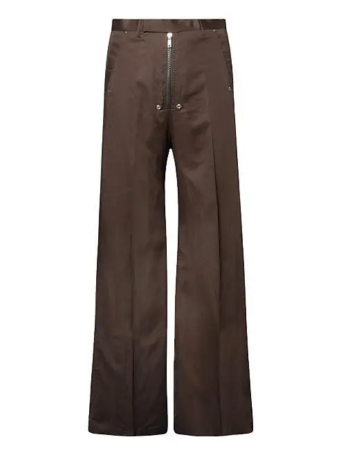 Rick Owens Wide Leg Trousers - Dark Dust