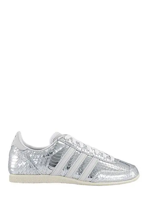 Adidas Leather Trainers - Silver Metallic Silver M
