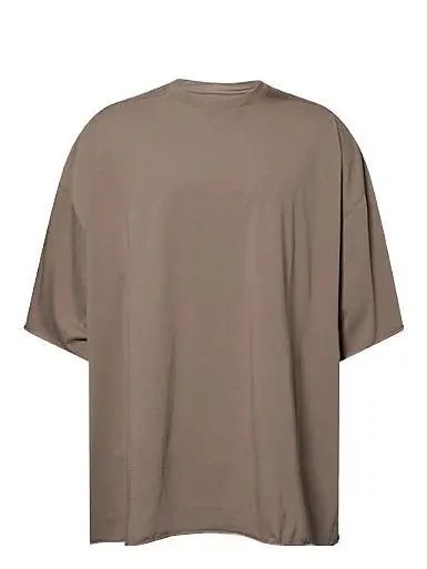 Rick Owens Tommy Oversized Cotton T-shirt - Dust