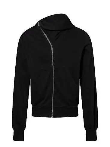 Rick Owens Mountain Zip-up Cotton Hoody - Black