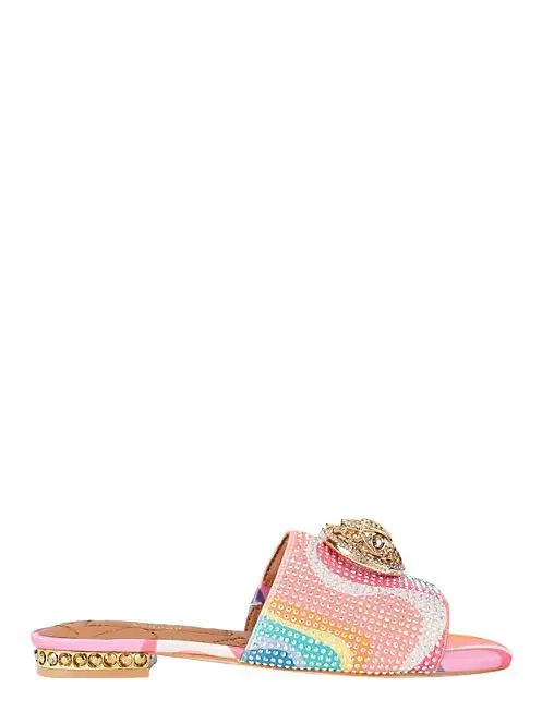 Kurt Geiger Chelsea Flat Satin Sandals - Mult/other