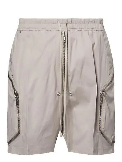 Rick Owens Cotton-blend Cargo Shorts - Pearl