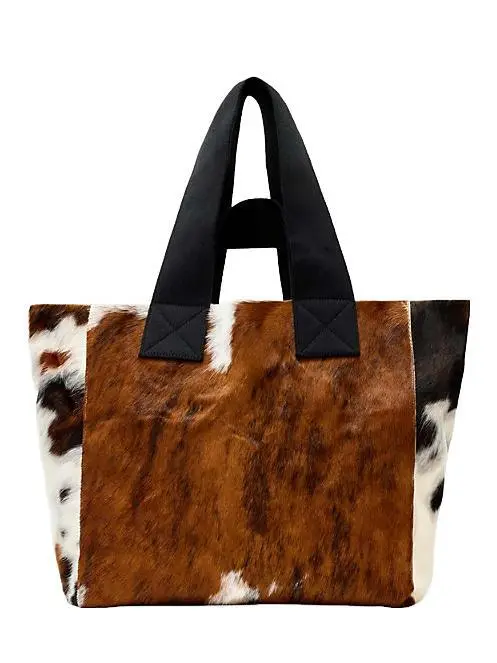 ALLSAINTS Izzy Leather Tote - Cow Print