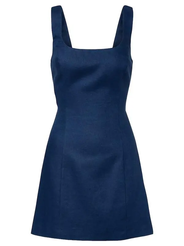 SIR. Linen Minidress - Blue