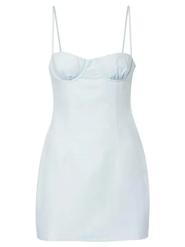 SIR. Linen Minidress - Blue