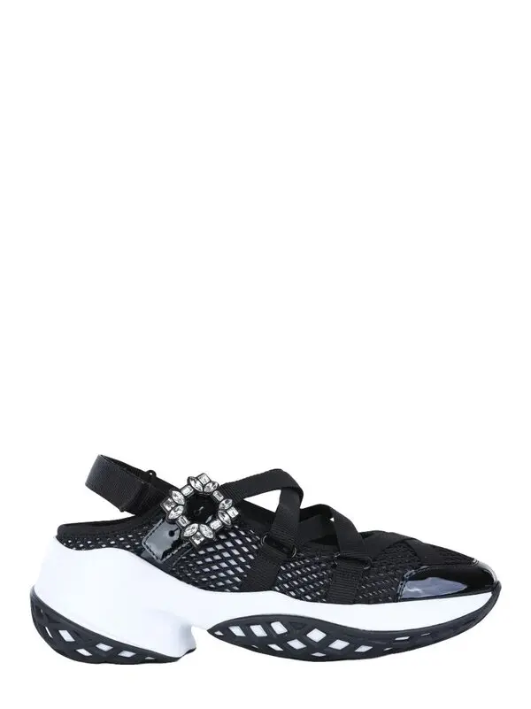 ROGER VIVIER Viv Run Strass Sneakers - Black