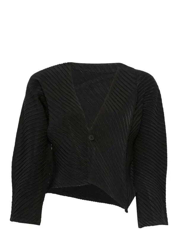 Issey Miyake Asymmetric Cardigan - Black
