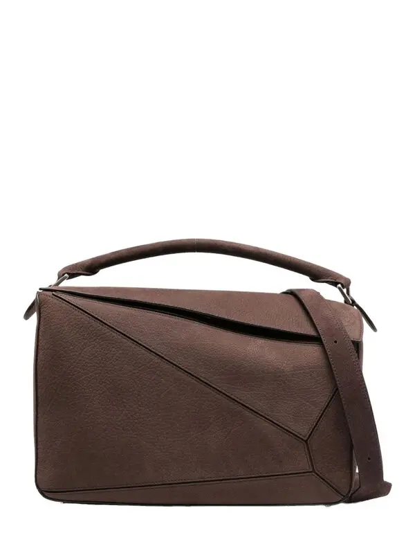 Loewe Large Leather Puzzle Handbag - Brown