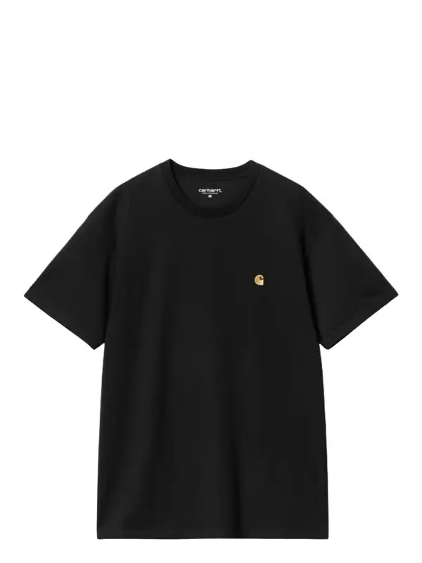 Carhartt Work In Progress Logo Cotton T-shirt - Black